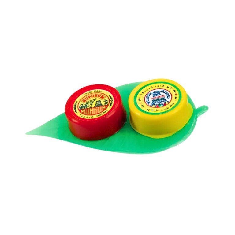 Buy Manjal Kumkum Set, Leaf Shape Thamboolam Set Online in India