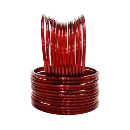 Buy Plain Red Glass Bangles for Goddess Shringar, 2.5-inch Online at ...